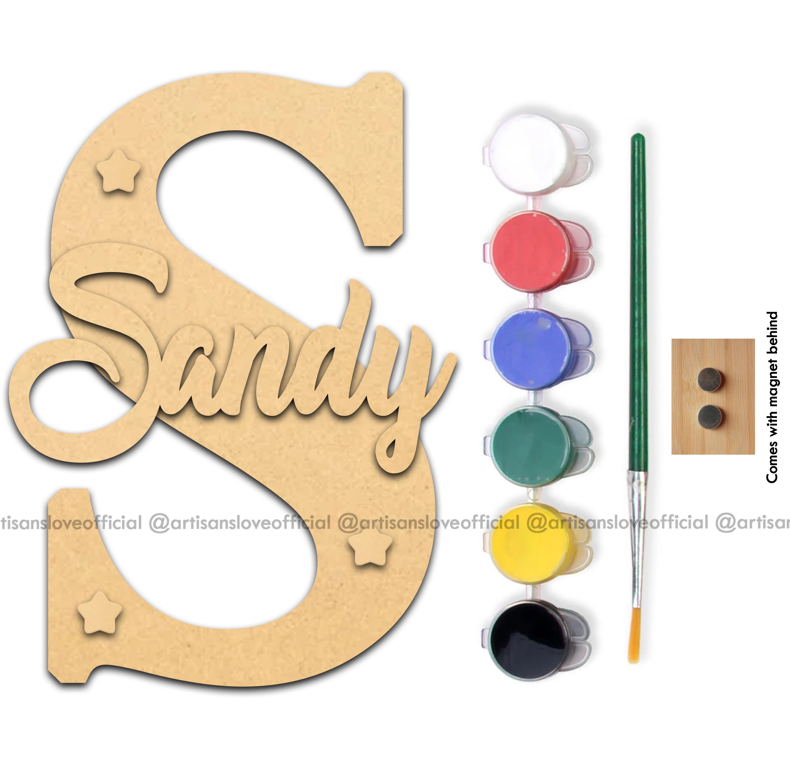 Initial Name - DIY Name Plate Kit – Artisans Love