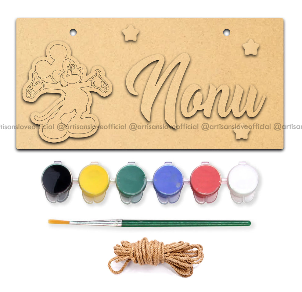 Mickey - DIY Name Plate Kit – Artisans Love