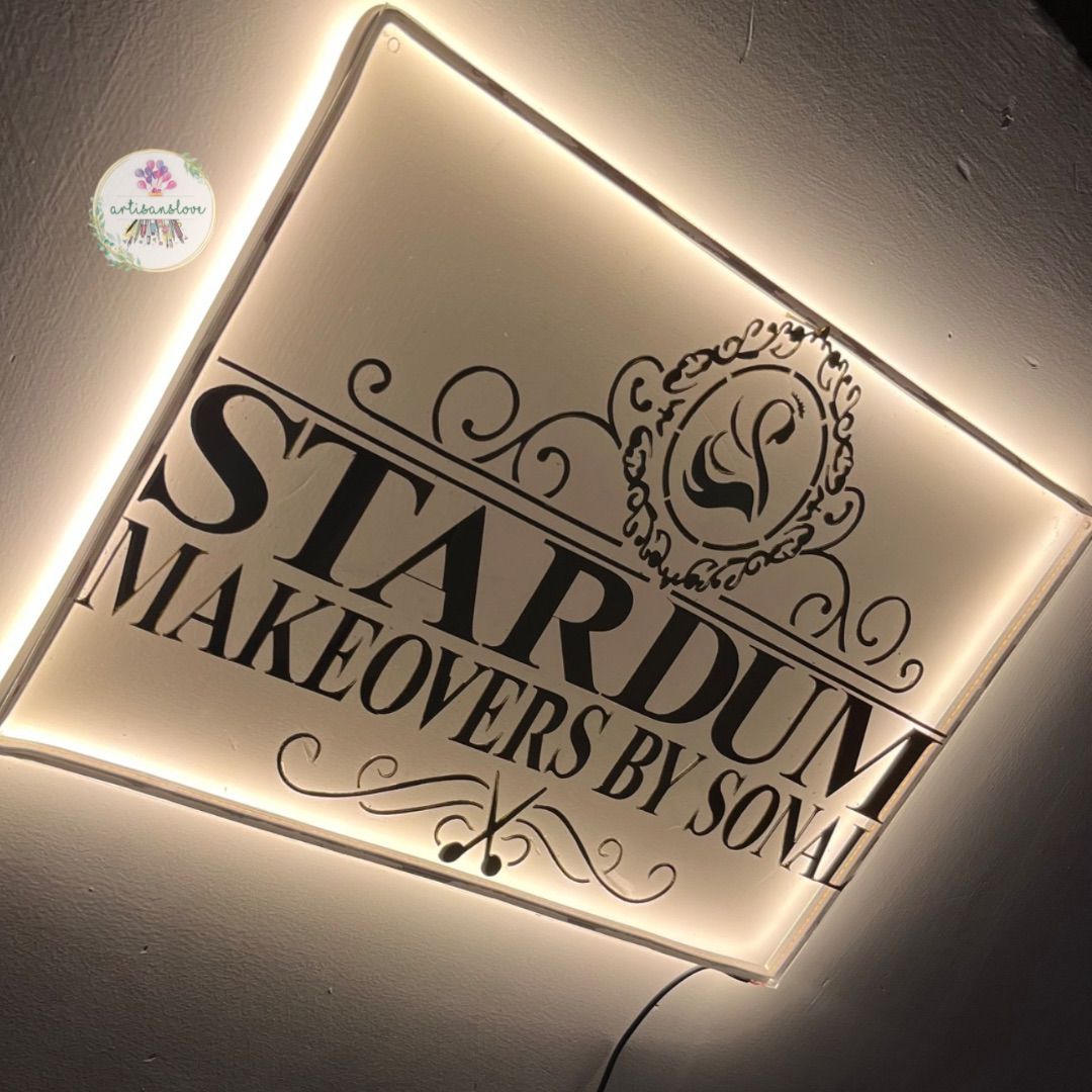 Logo Rectangle LED name plate – Artisans Love